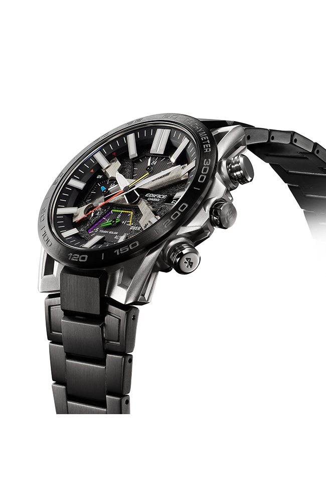 Men's Watch CASIO Edifice Sospensione Solar Bluetooth Black Stainless ...